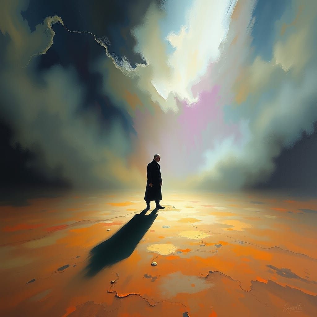 Isolation, surreal art. - Isolation, surreal art.