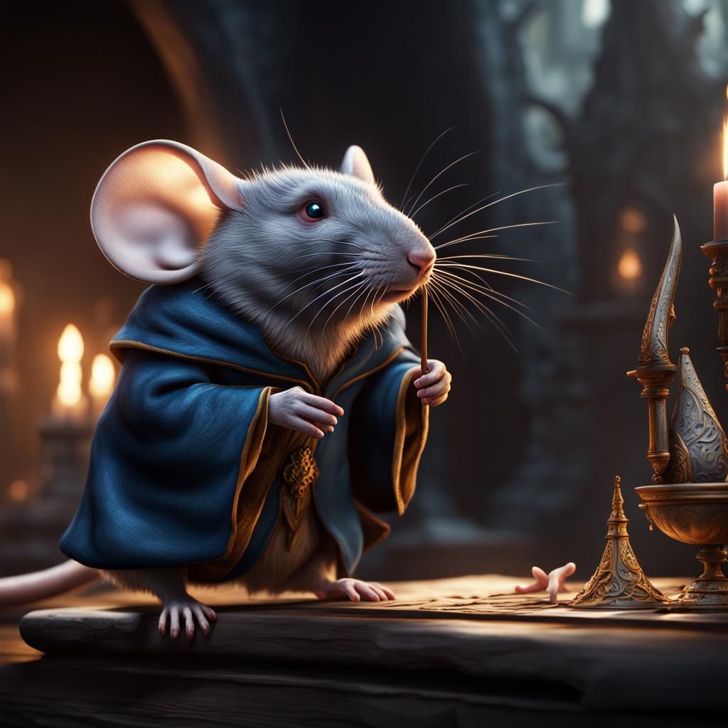 Mouse Wizard - AI Generated Artwork - NightCafe Creator
