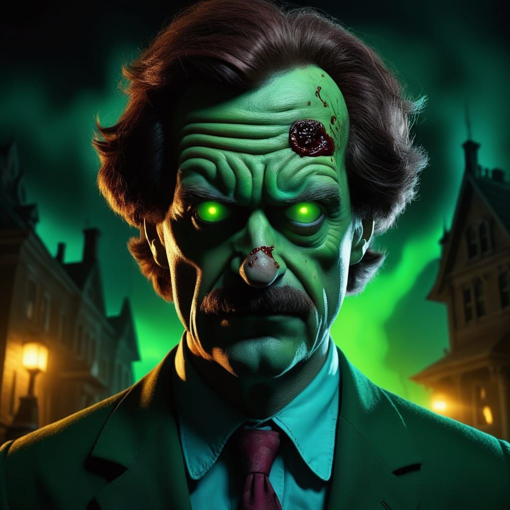 Night of the living Ned. Diddly! - Zombie Ned Flanders in A...