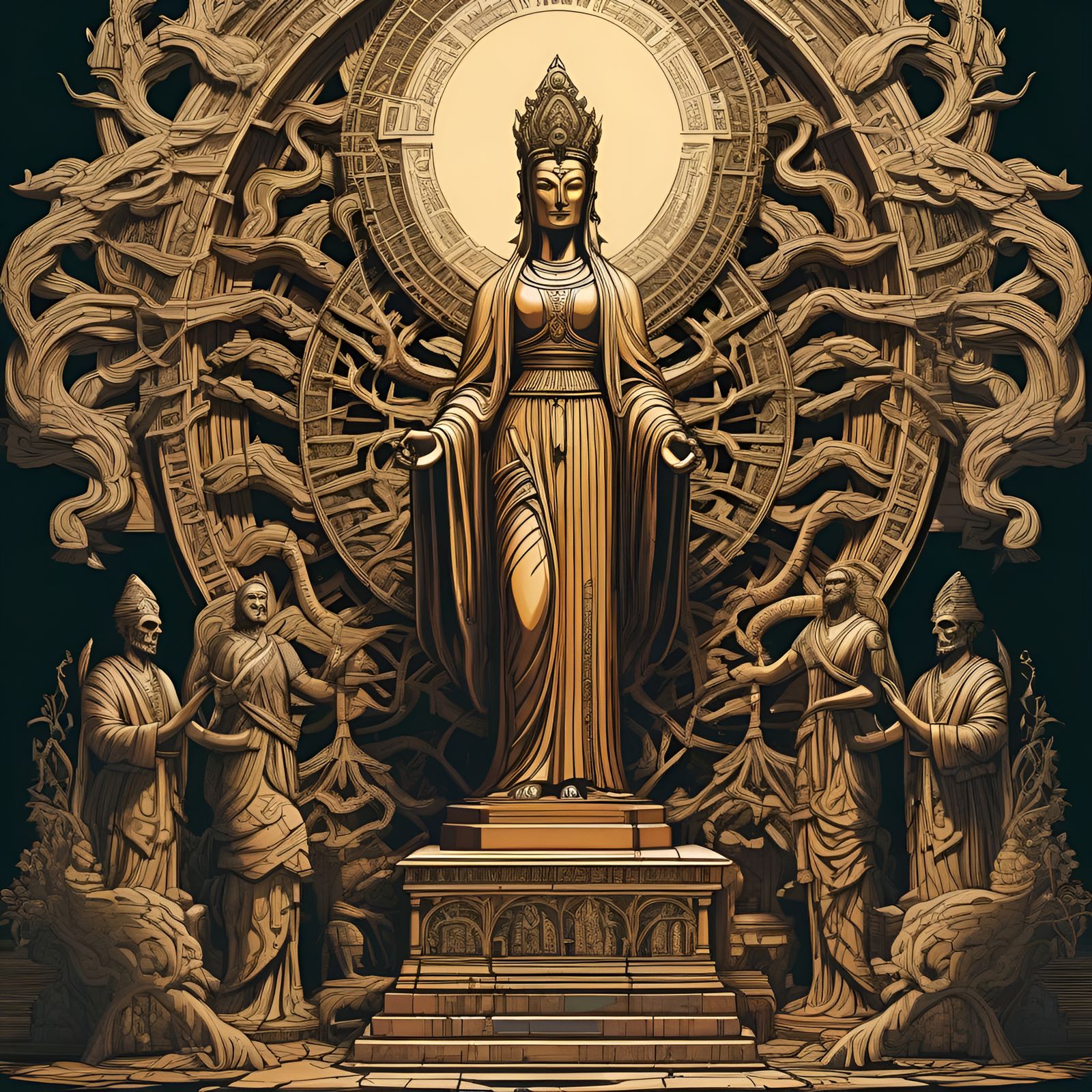 Shaka, Queen of the gods. - AI Generated Artwork - NightCafe Creator