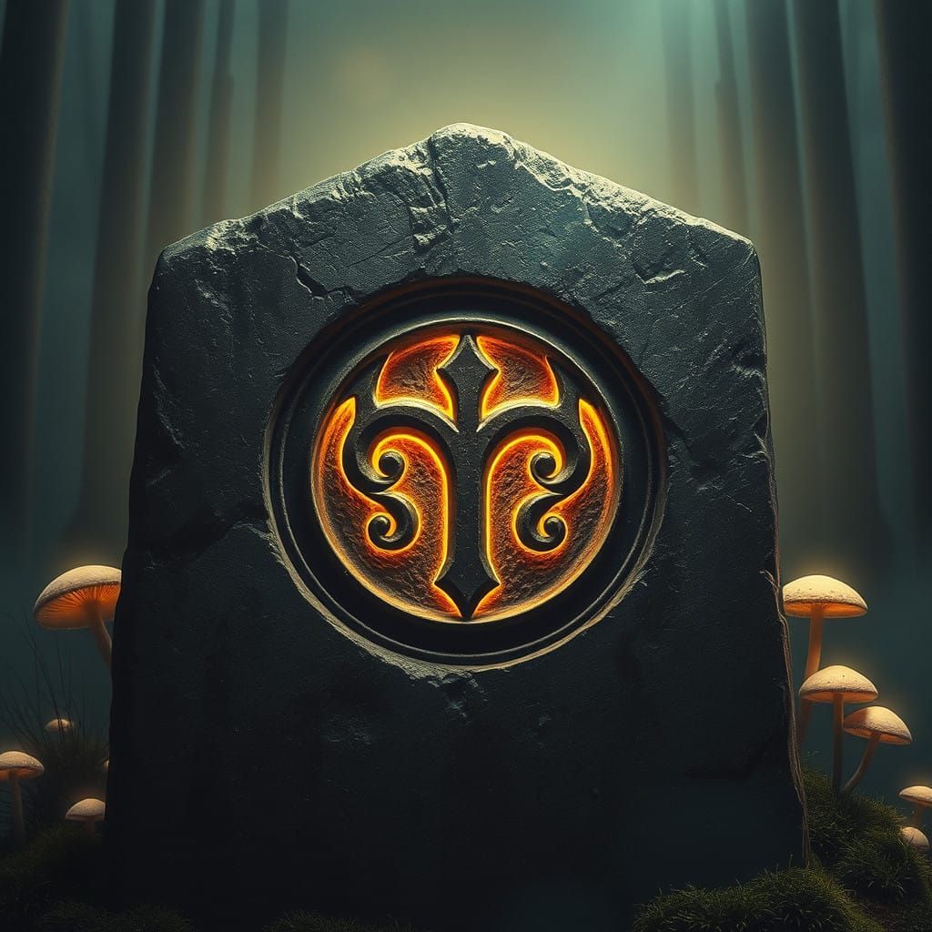 Þ - Ancient Rune Illuminated in Ethereal Glow