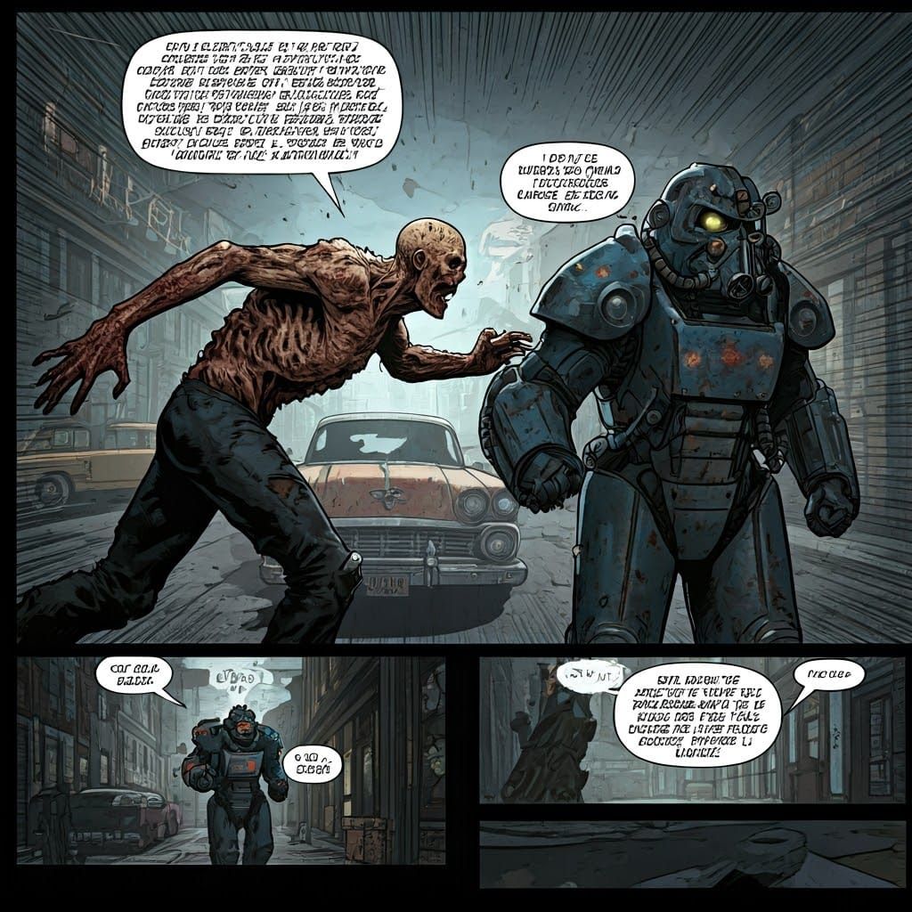 Fallout4 Walton Goggins as a comic - Fallout4 Walton Goggins...