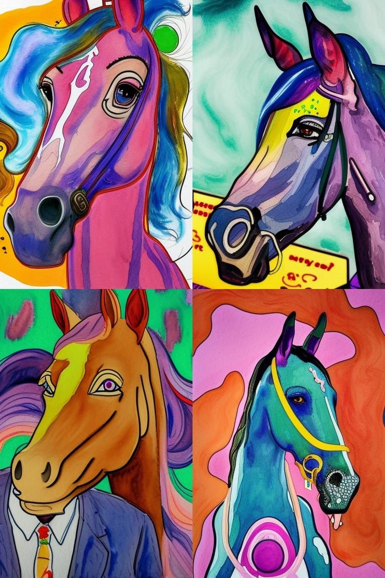Bojack horseman Sarah Jessica Parker fusion portrait photoillustration ...