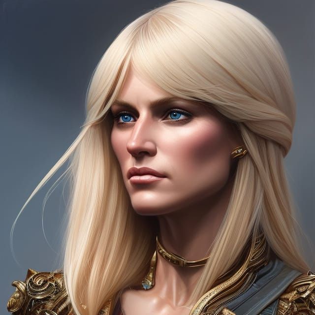 beautiful blond haired female - AI Generated Artwork - NightCafe Creator