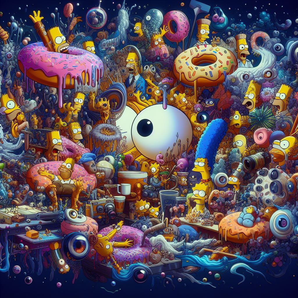The Crazy World of The Simpsons - AI Generated Artwork - NightCafe Creator