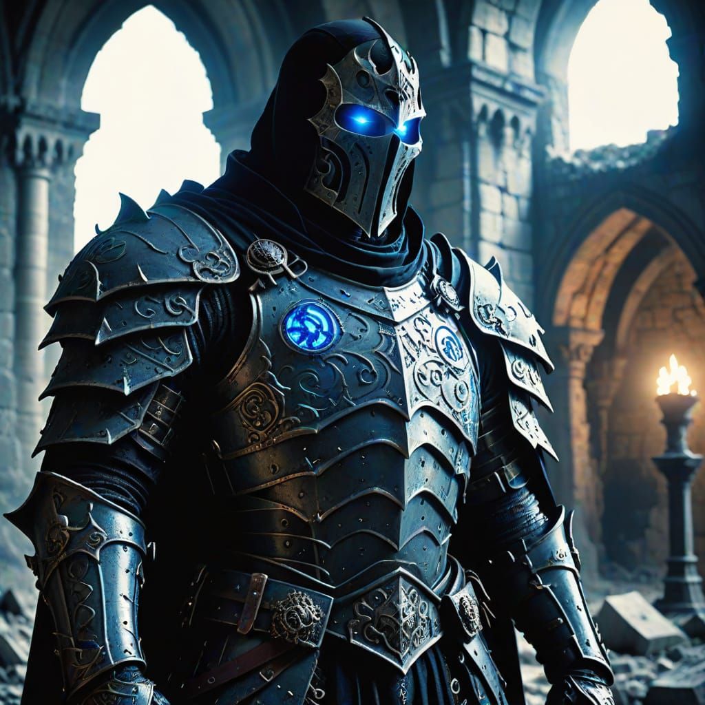 Undead Living Armor - Gothic Undead Armor in Ruins