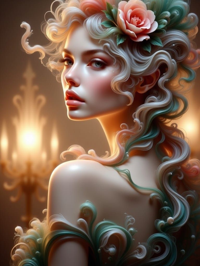 Camellia by Candlelight - Rococo Beauty Illuminated by Soft ...