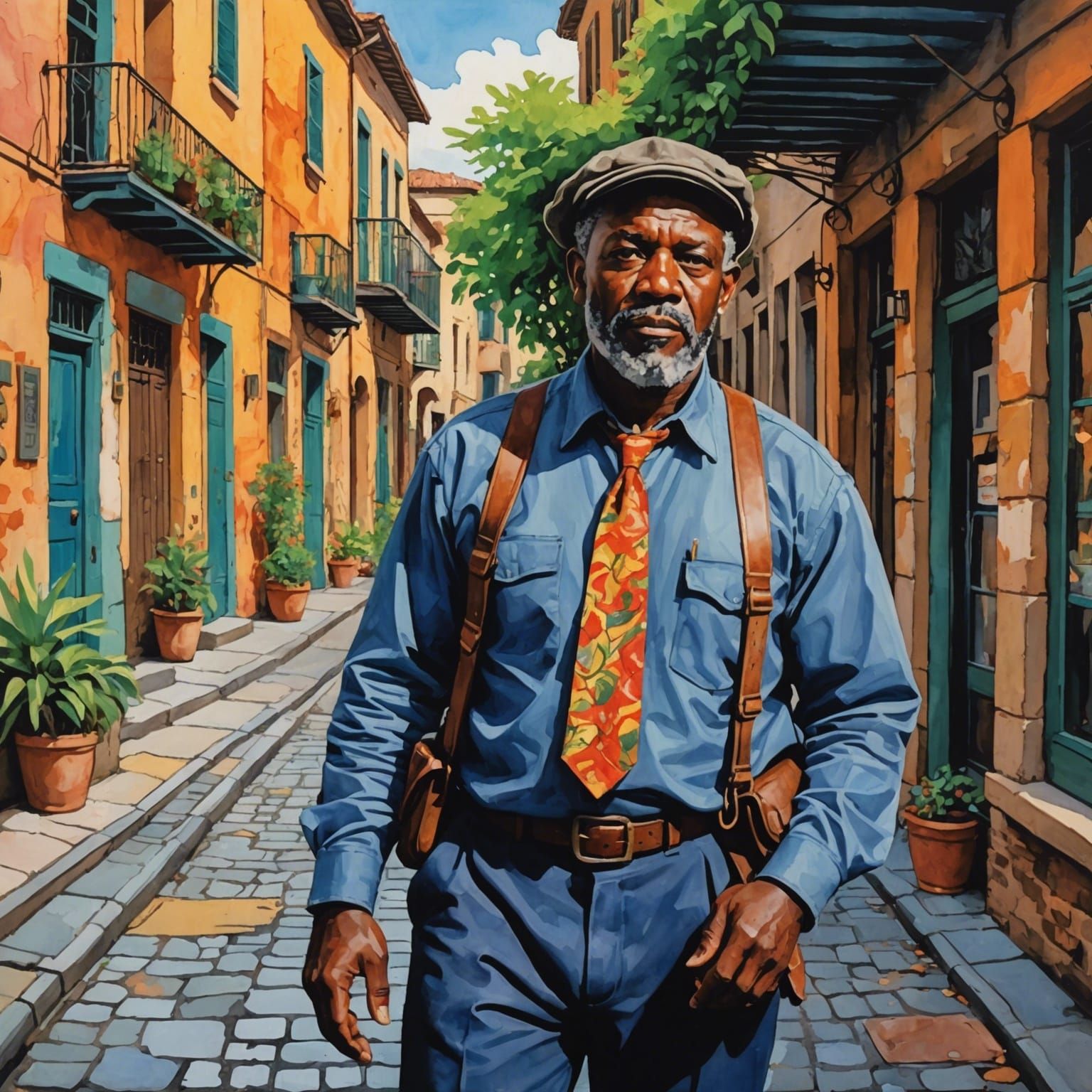 Detective Ray Johnson - AI Generated Artwork - NightCafe Creator