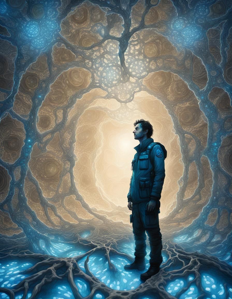 Biomorphic alien structure - AI Generated Artwork - NightCafe Creator