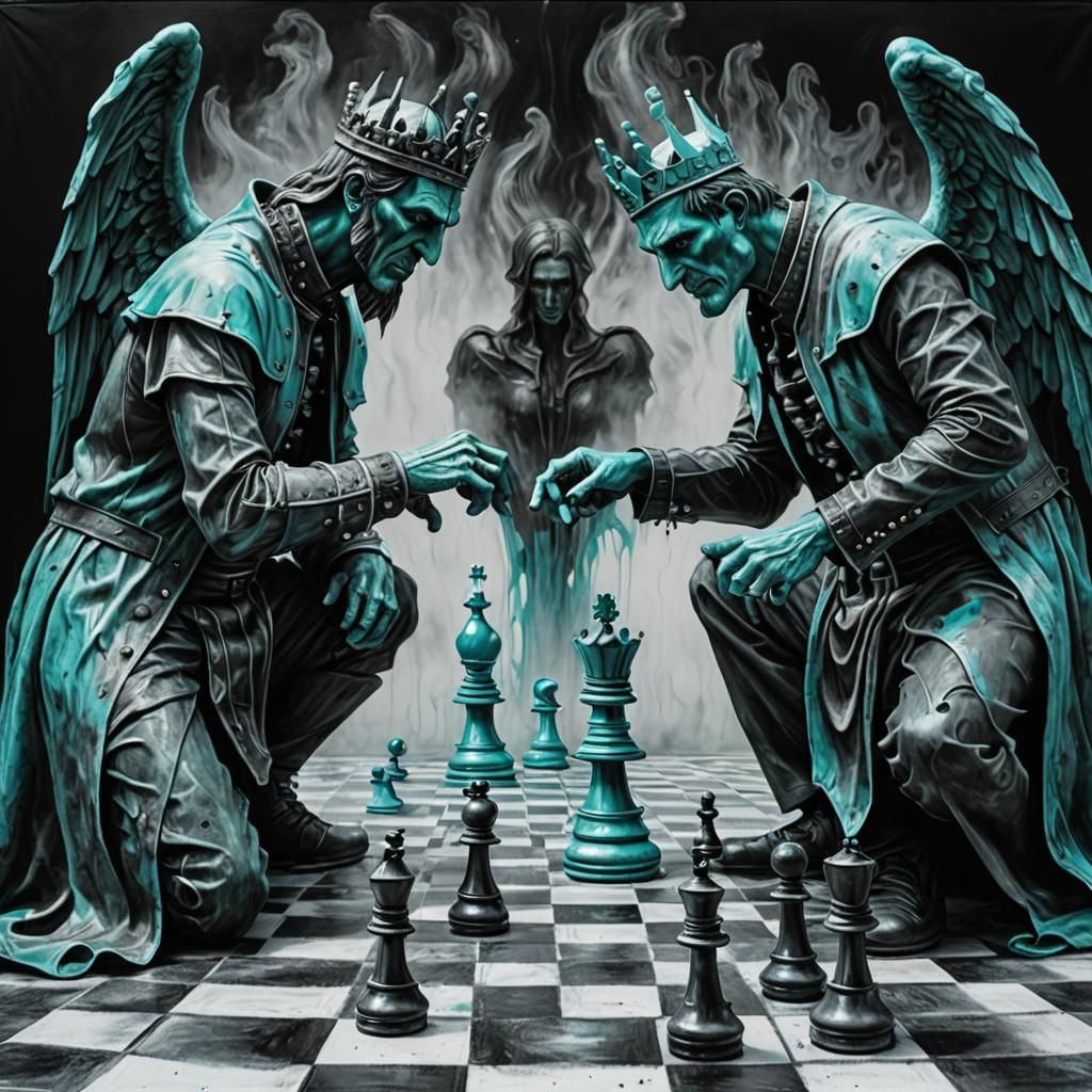 demonic chess - AI Generated Artwork - NightCafe Creator