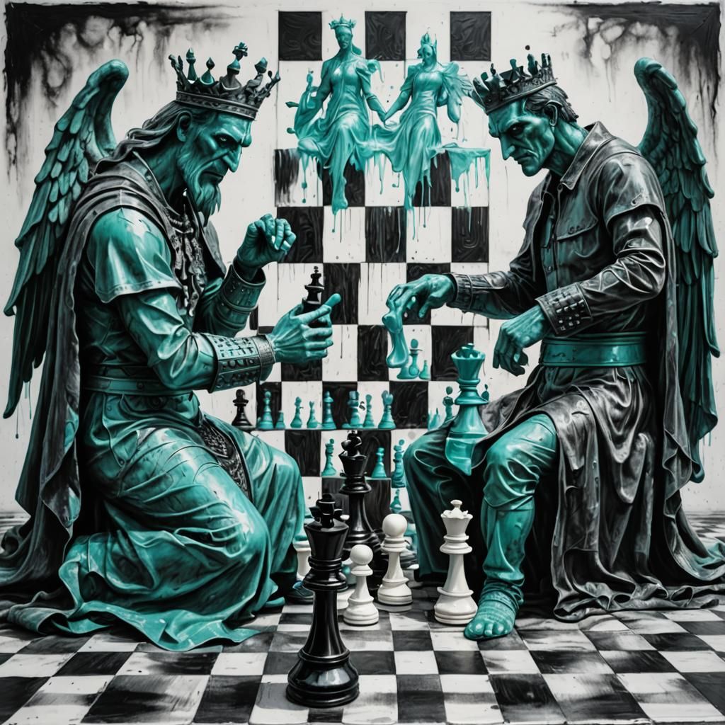 demonic chess - AI Generated Artwork - NightCafe Creator