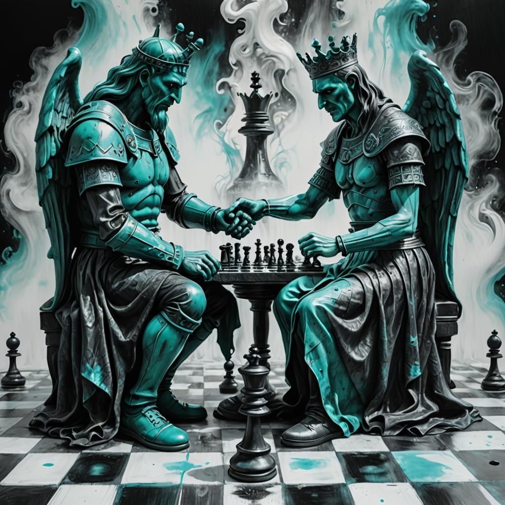 demonic chess - AI Generated Artwork - NightCafe Creator