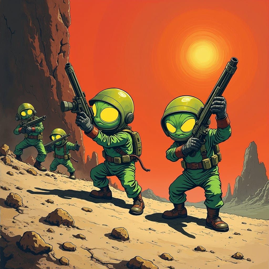 Scary little Green Men #2 - Mischief-Making Martian Outlaws ...