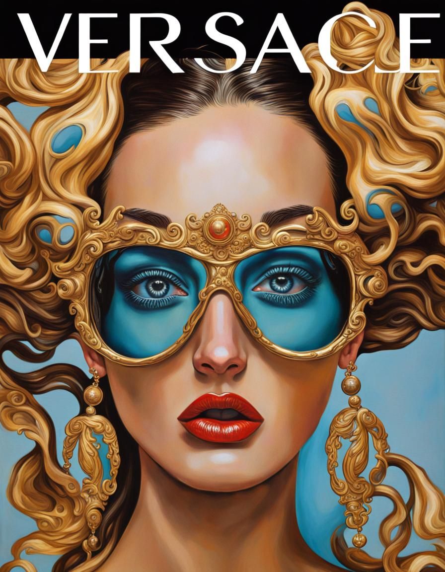 Versace Magazine Cover - AI Generated Artwork - NightCafe Creator