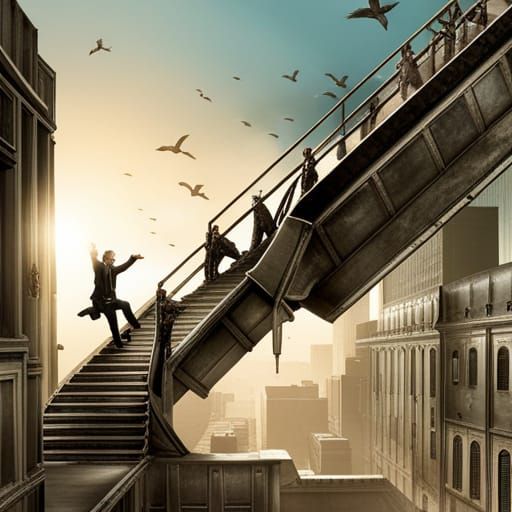 Free falling - AI Generated Artwork - NightCafe Creator