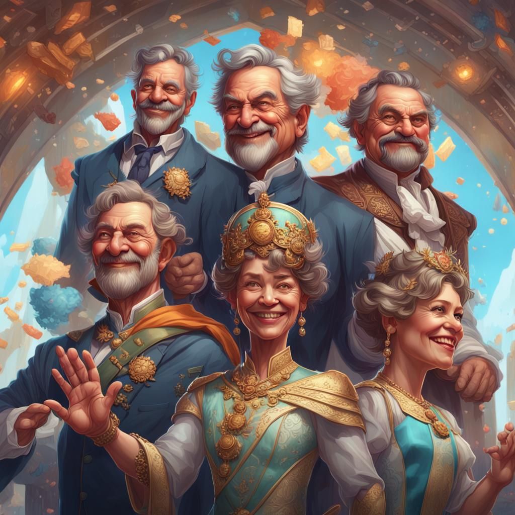 In our modern-day caricature, the rulers wave their orders and the ...