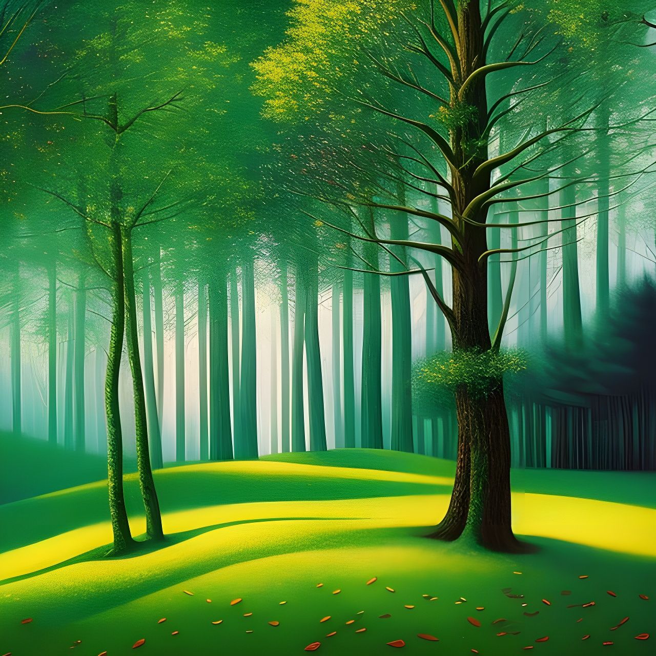 Forest - AI Generated Artwork - NightCafe Creator