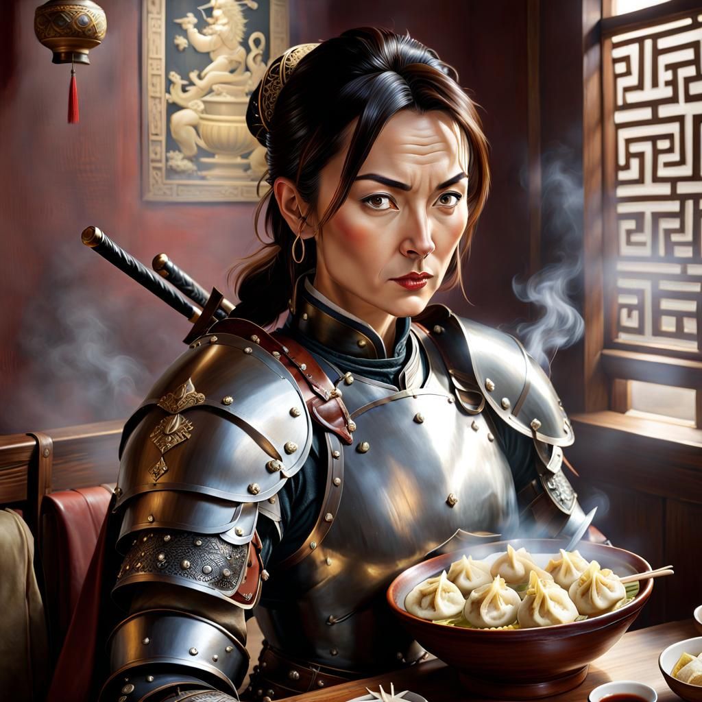 Hunnic warrior between battles - AI Generated Artwork - NightCafe Creator