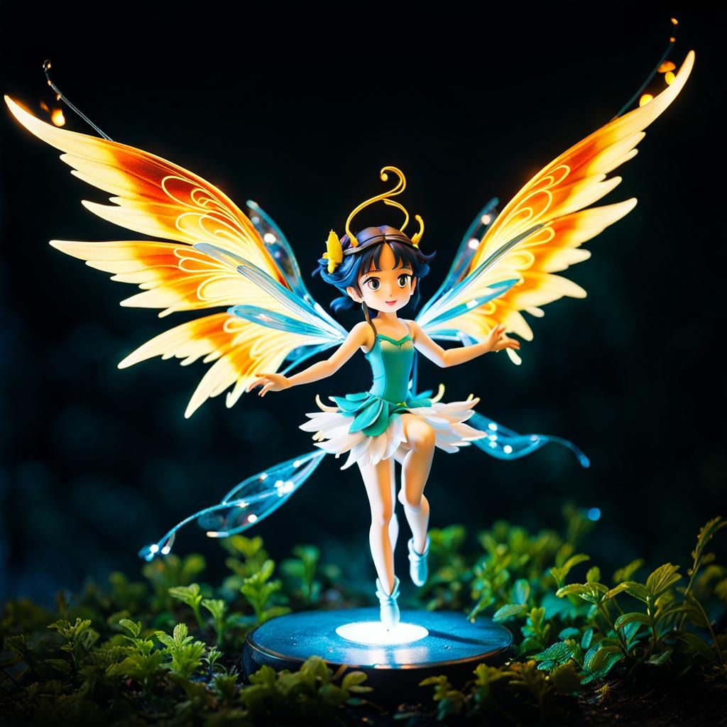 Miniature Fire Sprite - AI Generated Artwork - NightCafe Creator