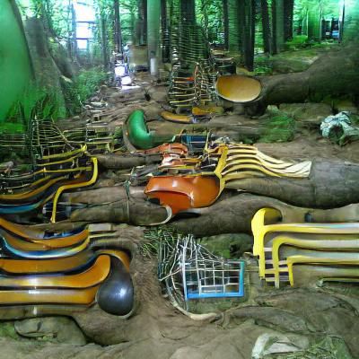 forest of musical instruments - AI Generated Artwork - NightCafe Creator