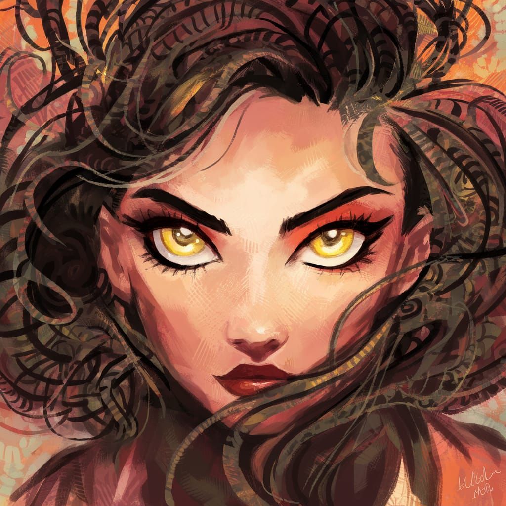 An illustrated character variation inspired by flowers and moods