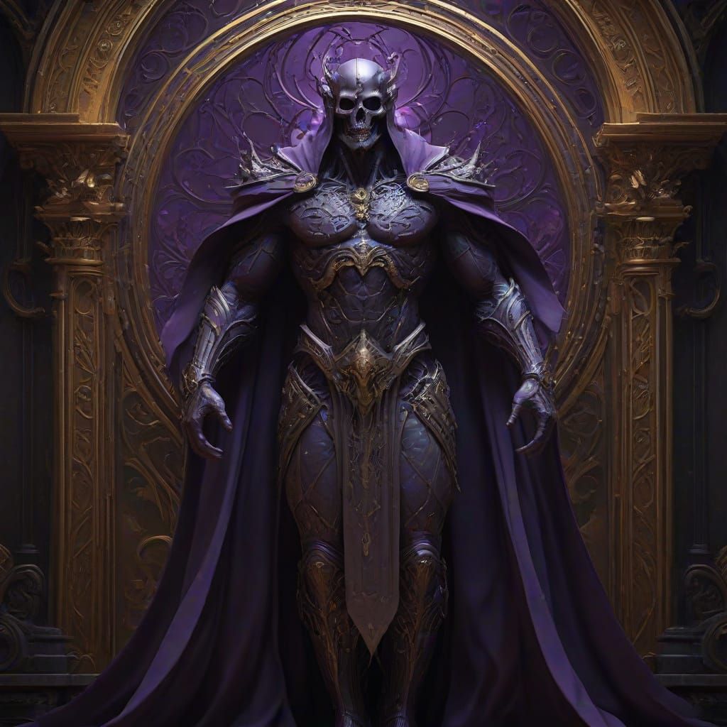 Majestic God of Death Concept Art in Dark Fantasy ... - AI Art