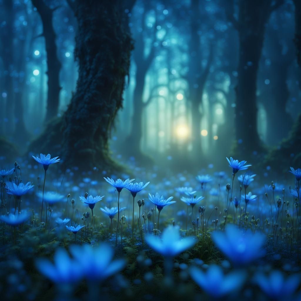 A night flowers - AI Generated Artwork - NightCafe Creator