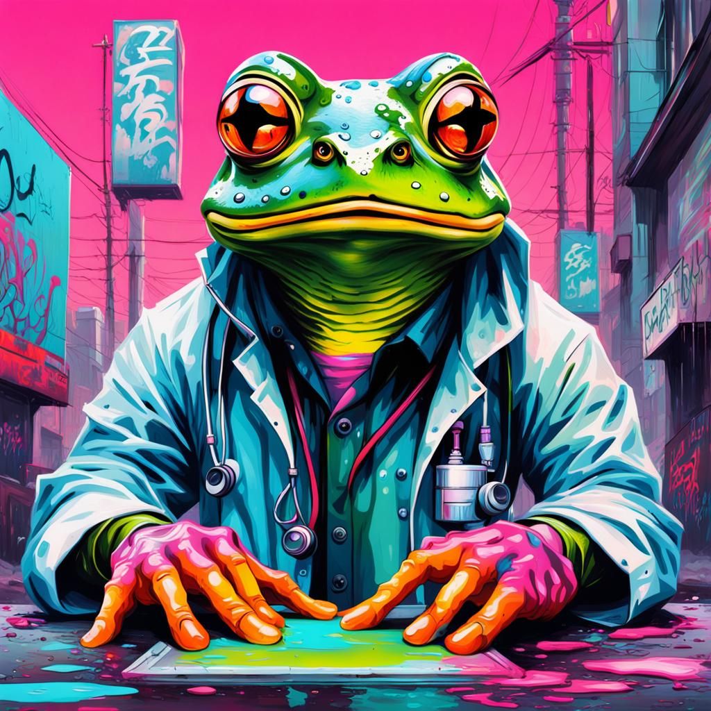 Doctor Frog - AI Generated Artwork - NightCafe Creator