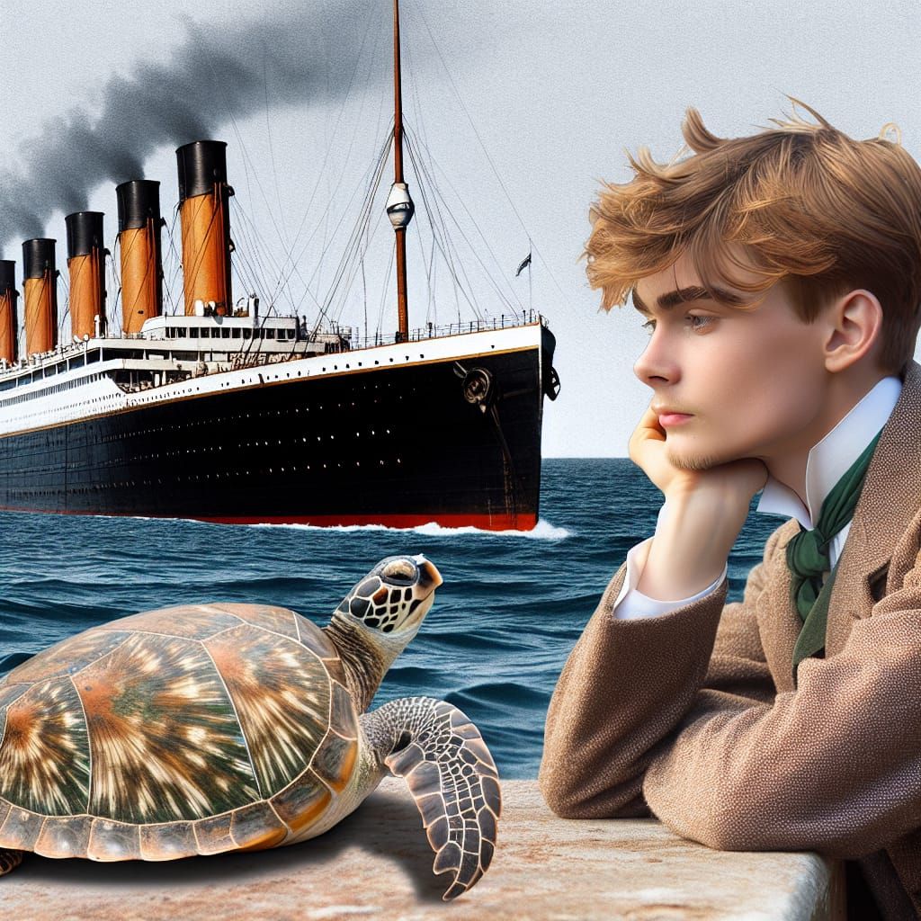 Viendo el Titanic - AI Generated Artwork - NightCafe Creator