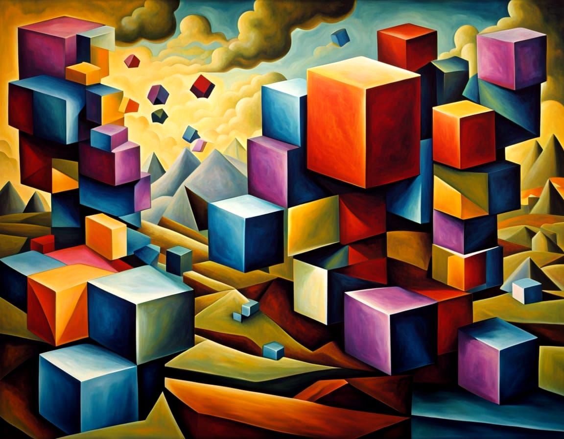 Cubes - surrealism - Cubes - surrealism