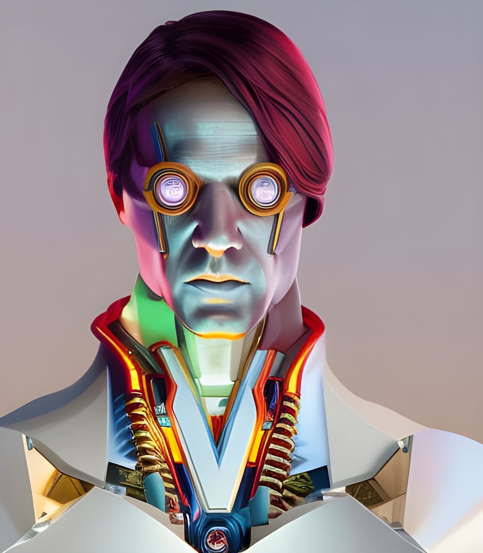 Cyberpunk Male Android - AI Generated Artwork - NightCafe Creator