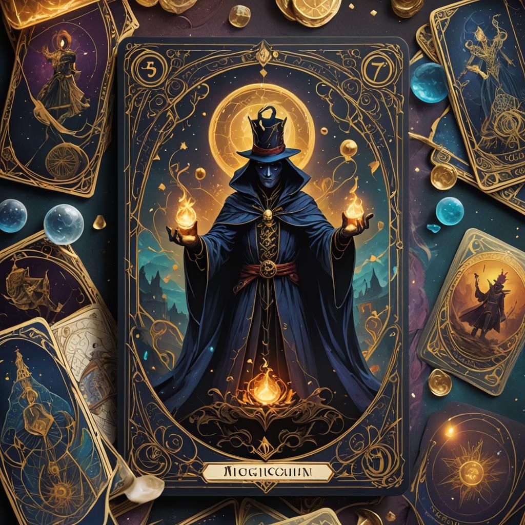 Shadow Work Tarot Deck - The Magician Card - AI Generated Artwork ...