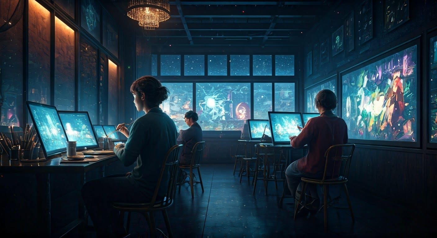 Creating artificial intelligence generated art at NightCafe Studio