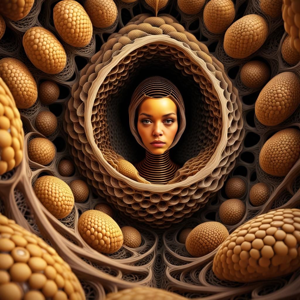 The Bee Hive Stage 3 - AI Generated Artwork - NightCafe Creator