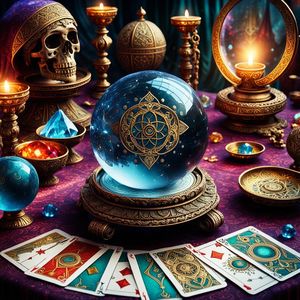 The fortune teller's table - AI Generated Artwork - NightCafe Creator