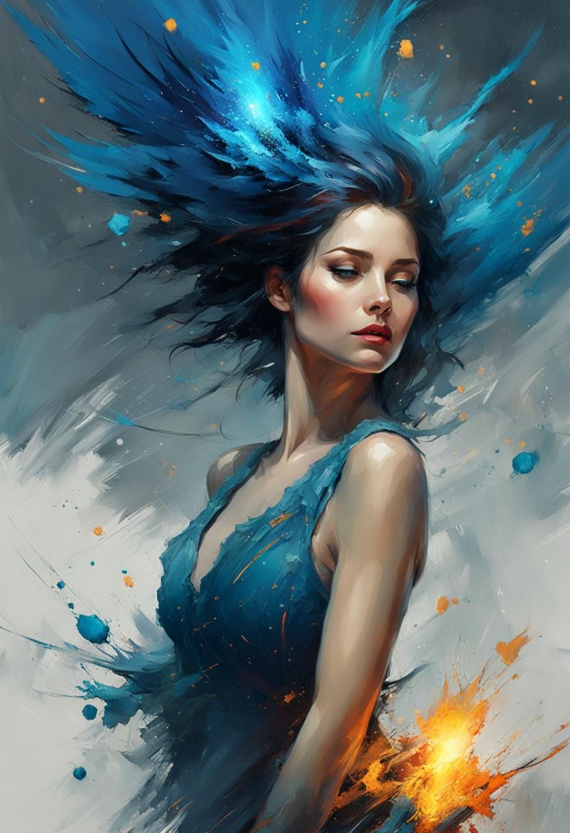 beautiful firey painting - AI Generated Artwork - NightCafe Creator