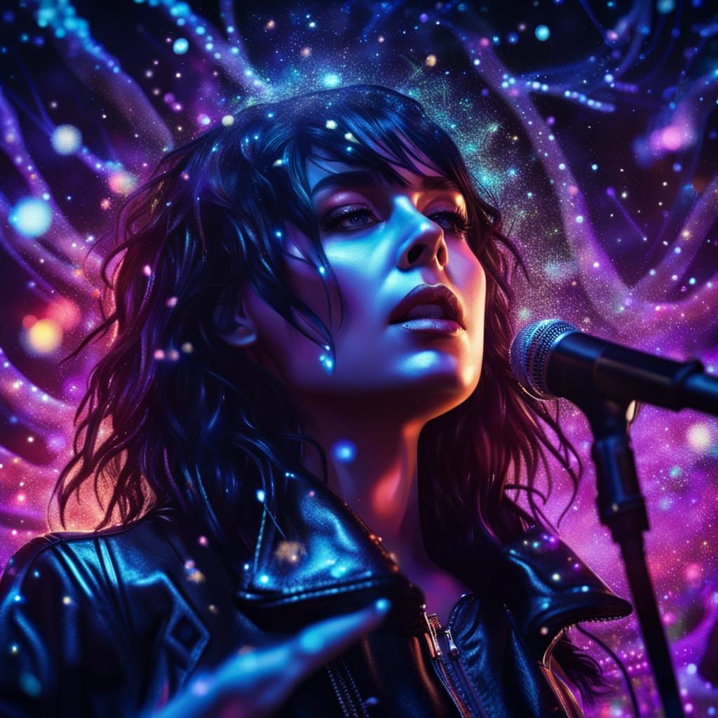 Female Rockstar - AI Generated Artwork - NightCafe Creator