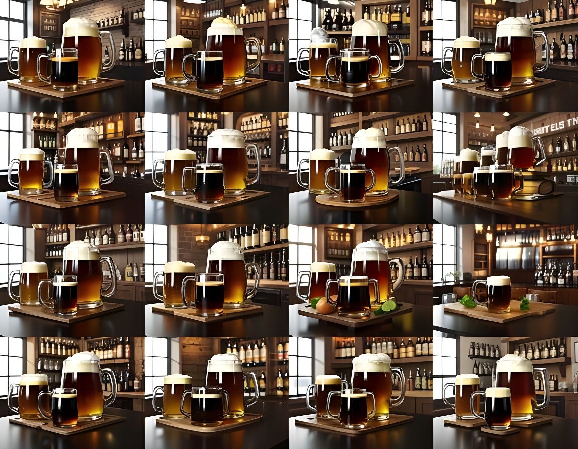 giant beer mugs - Giant Beer Mugs in a Vintage Art Deco Styl...