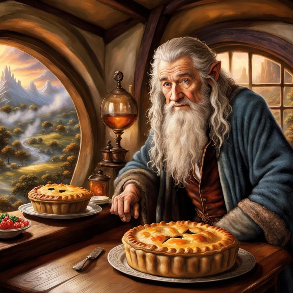 Pie at Bag End III - AI Generated Artwork - NightCafe Creator