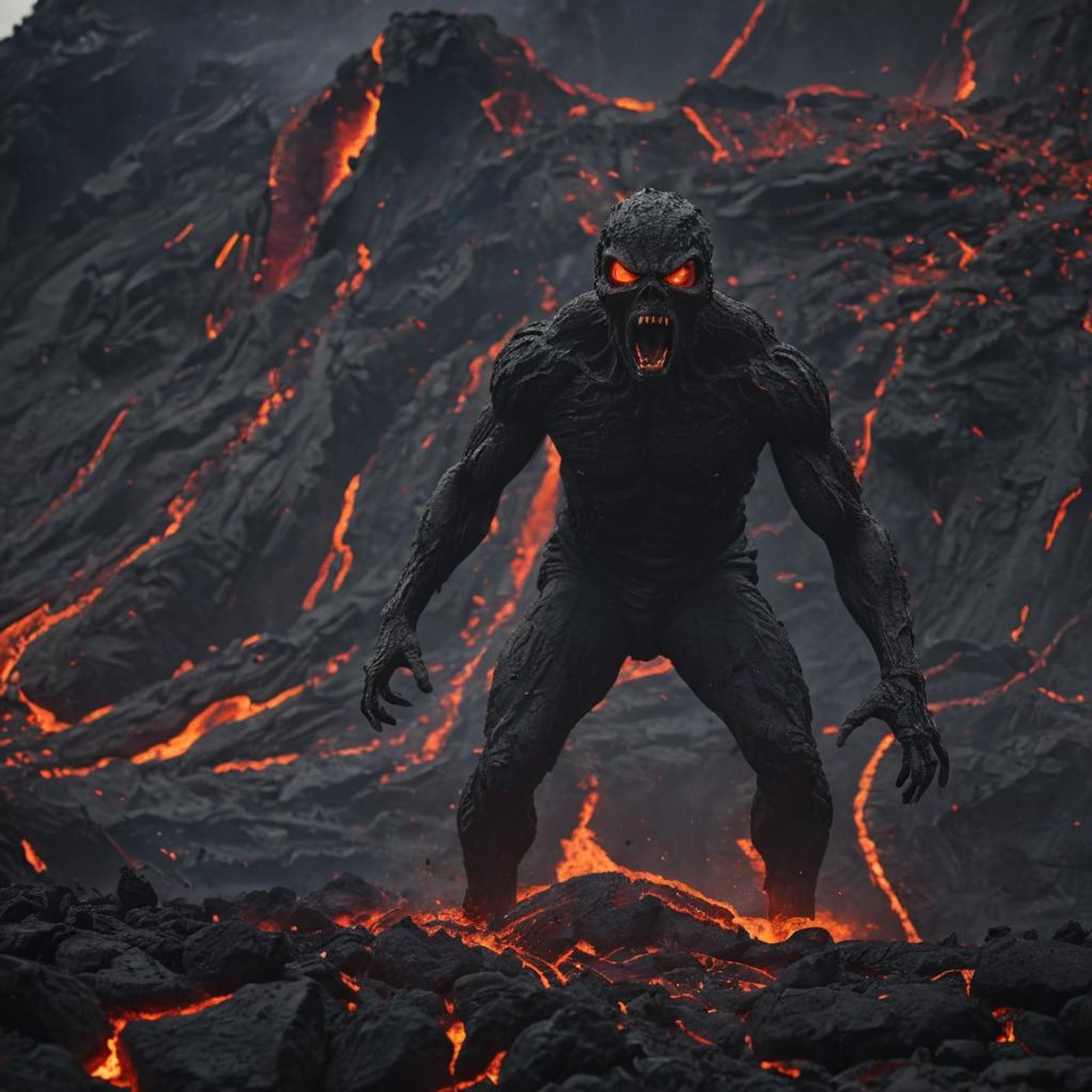 A creature from a volcano - AI Generated Artwork - NightCafe Creator