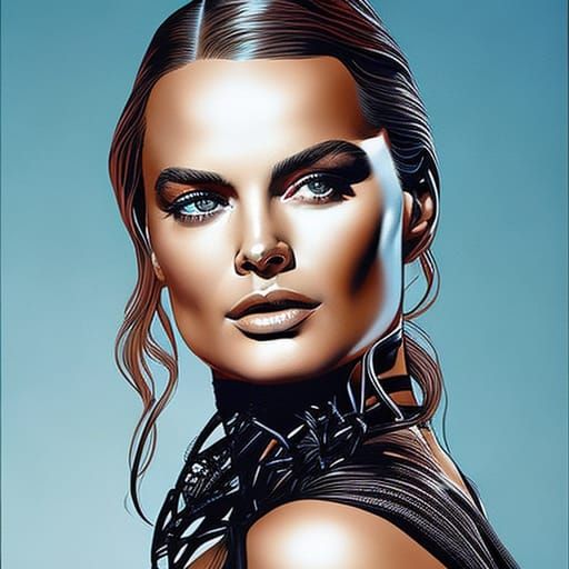 Margot Robbie - AI Generated Artwork - NightCafe Creator