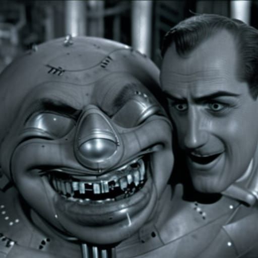 In Fritz Lang's Metropolis, Rotwang, the mad scientist, laughs ...
