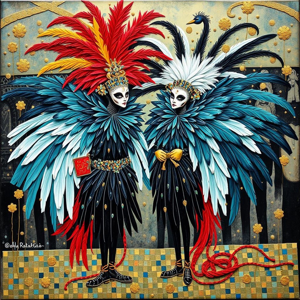 Festival Carnival Rio-de-Janeiro Feathers Costume Extravagant Alcohol ...