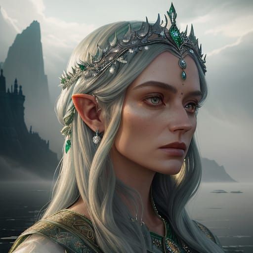 elven princess of the sea - Elegant Elven Princess of the Se...