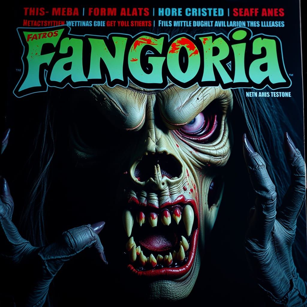 Fangoria - Fangoria Horror Magazine Cover Art in Hyperrealis...