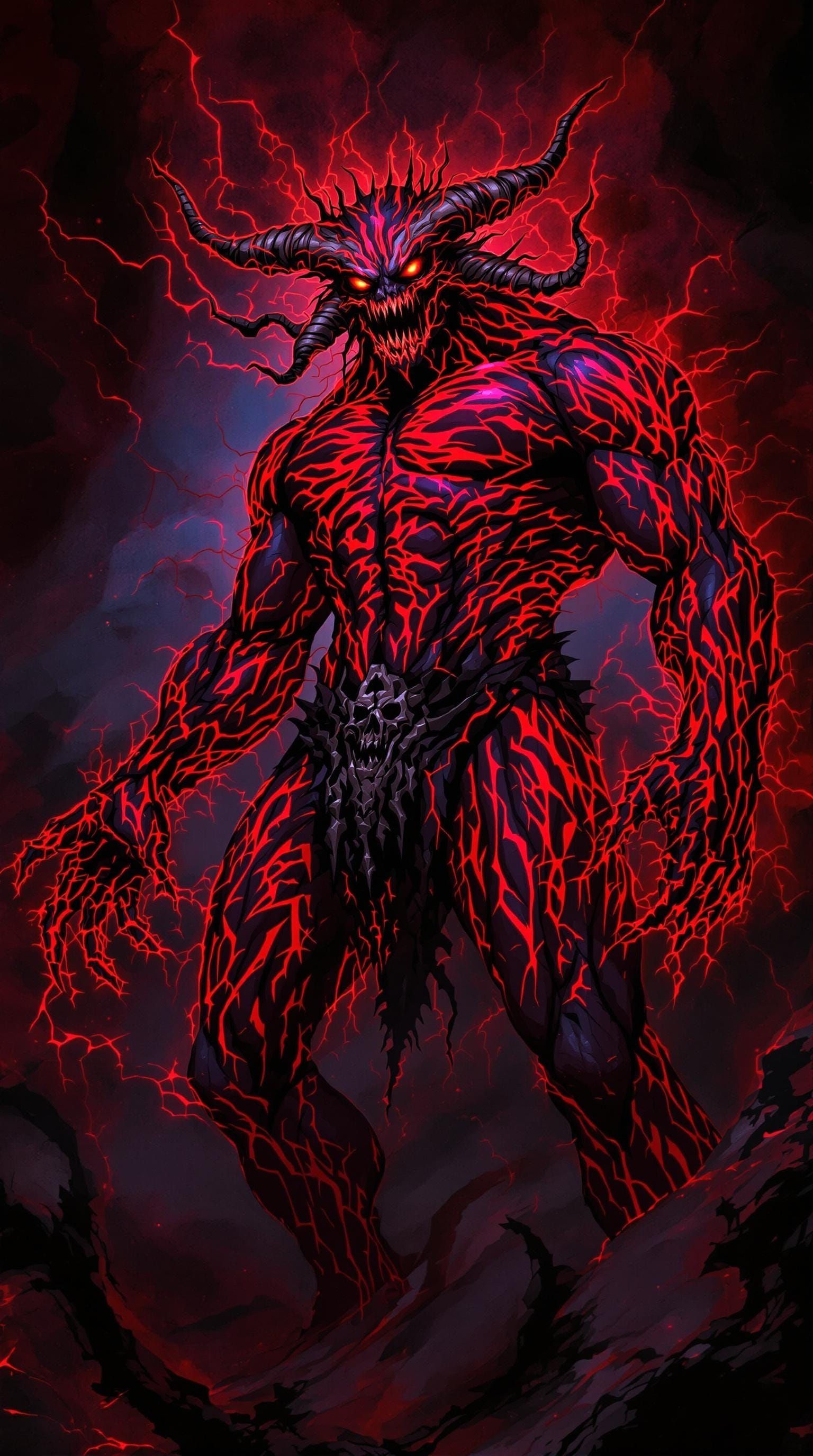 Greg Capulo,Frank Frazetta nightmarish illustration:"Tall massively ...