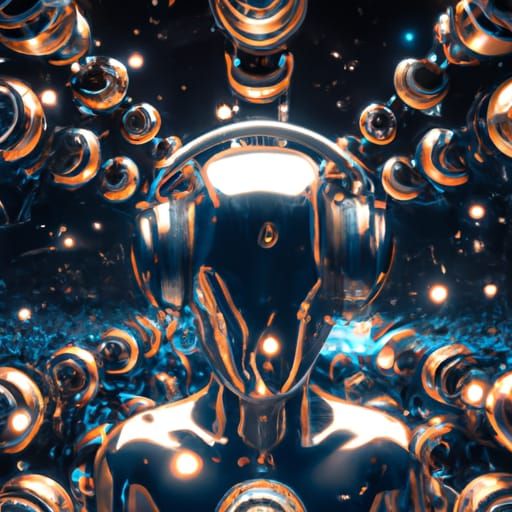 dj semi cyborg futurist - AI Generated Artwork - NightCafe Creator