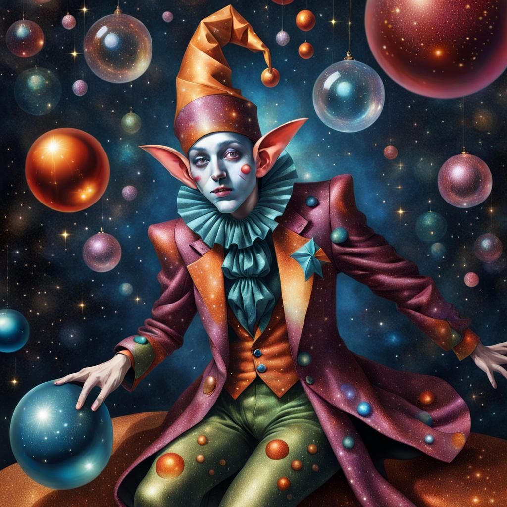 Dimensional jester, hopping between fractured realms; his whimsical ...
