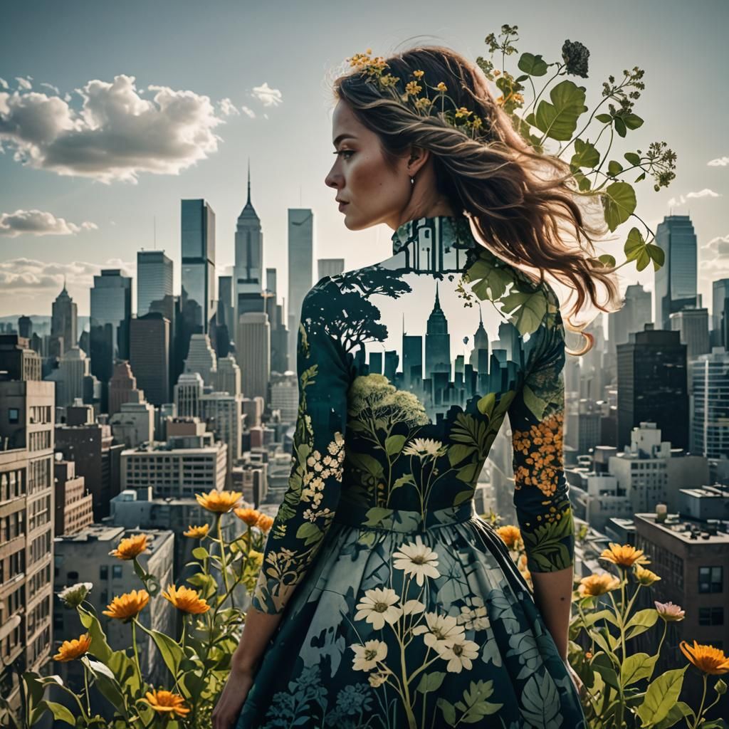 Urban Flora - AI Generated Artwork - NightCafe Creator