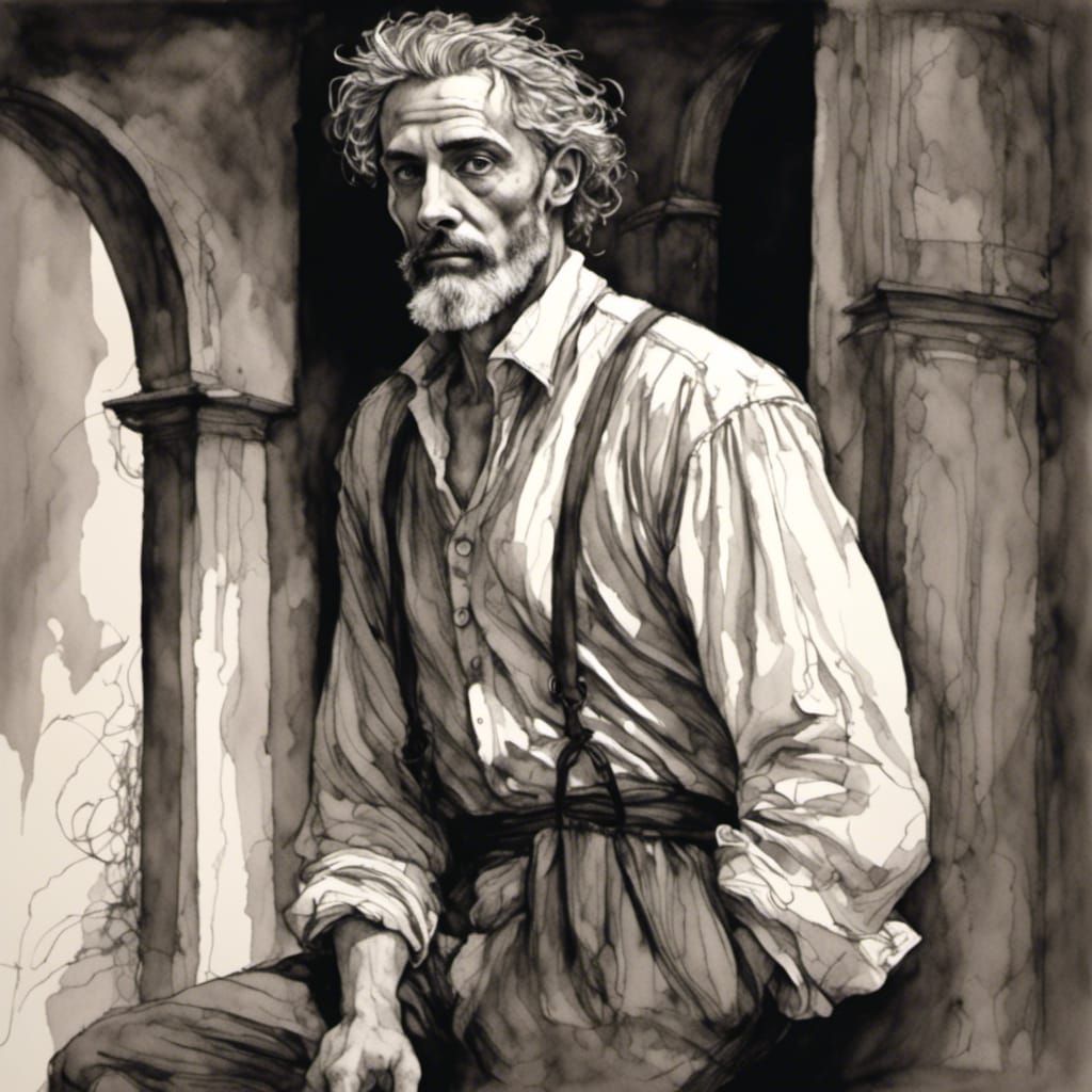 Schaffer Walden - Shifter Blood Hunter - AI Generated Artwork ...